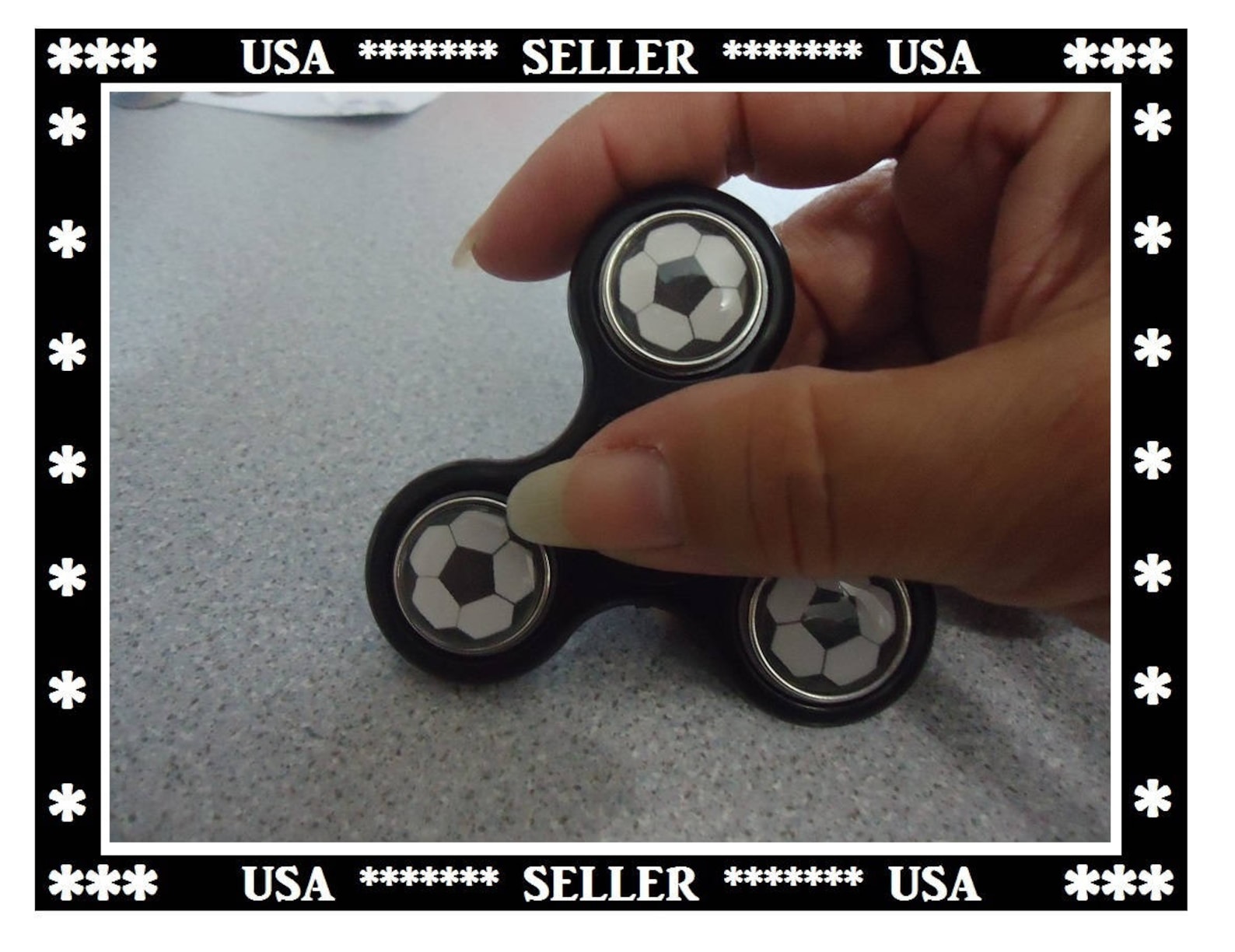 Fidget Spinner Soccer Fidget Spinners Soccer Balls Sweet Christmas ...