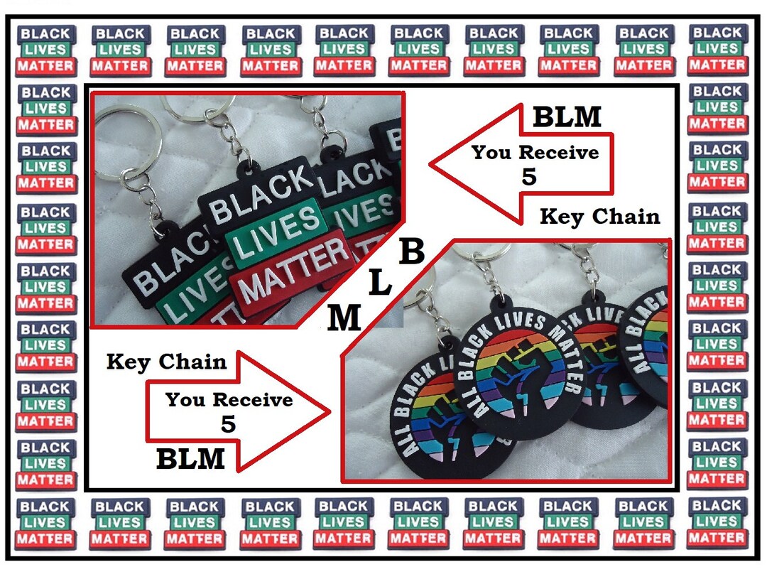 BLM Key Chains BLM Key Rings Black Lives Matter Key Chains - Etsy.de