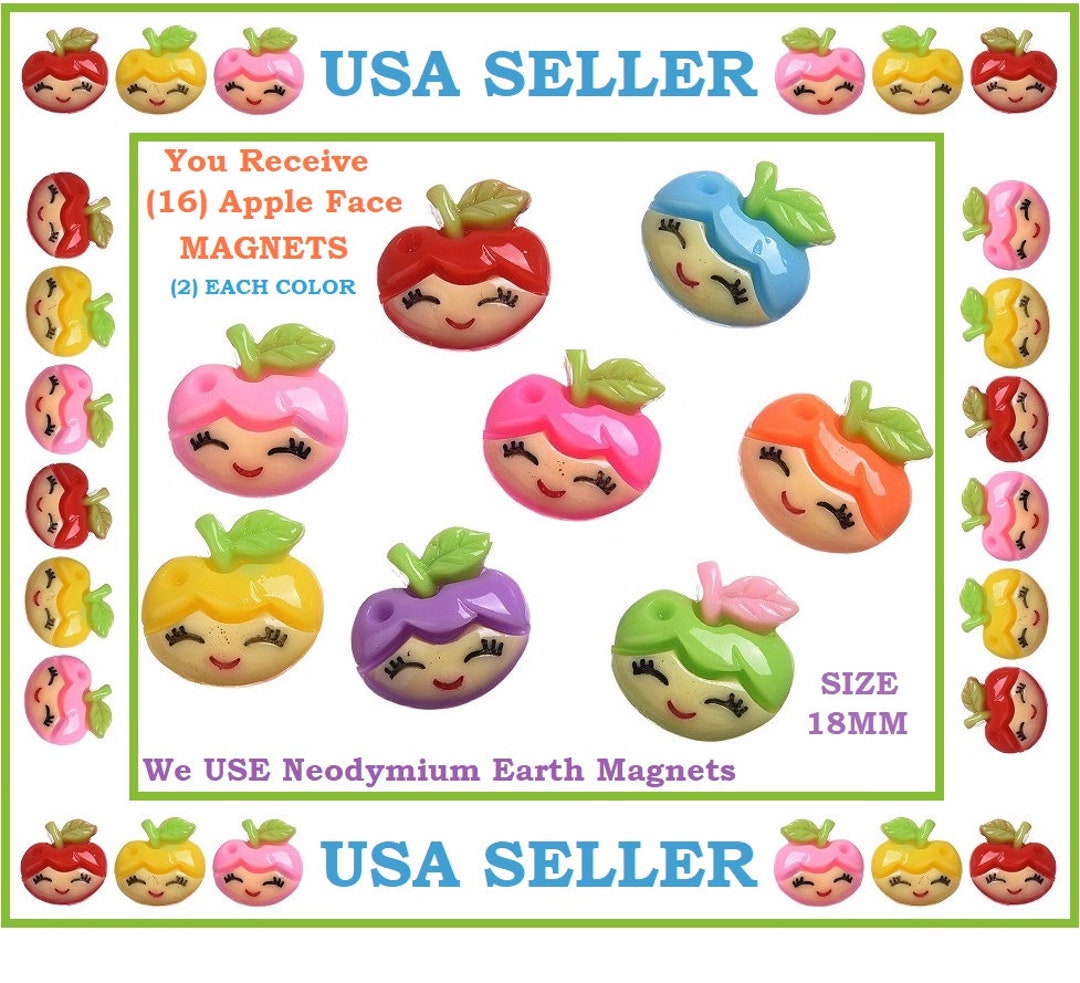 Apple Frig Magnets Neodymium Earth Magnets Super Strong Magnets Hold ...