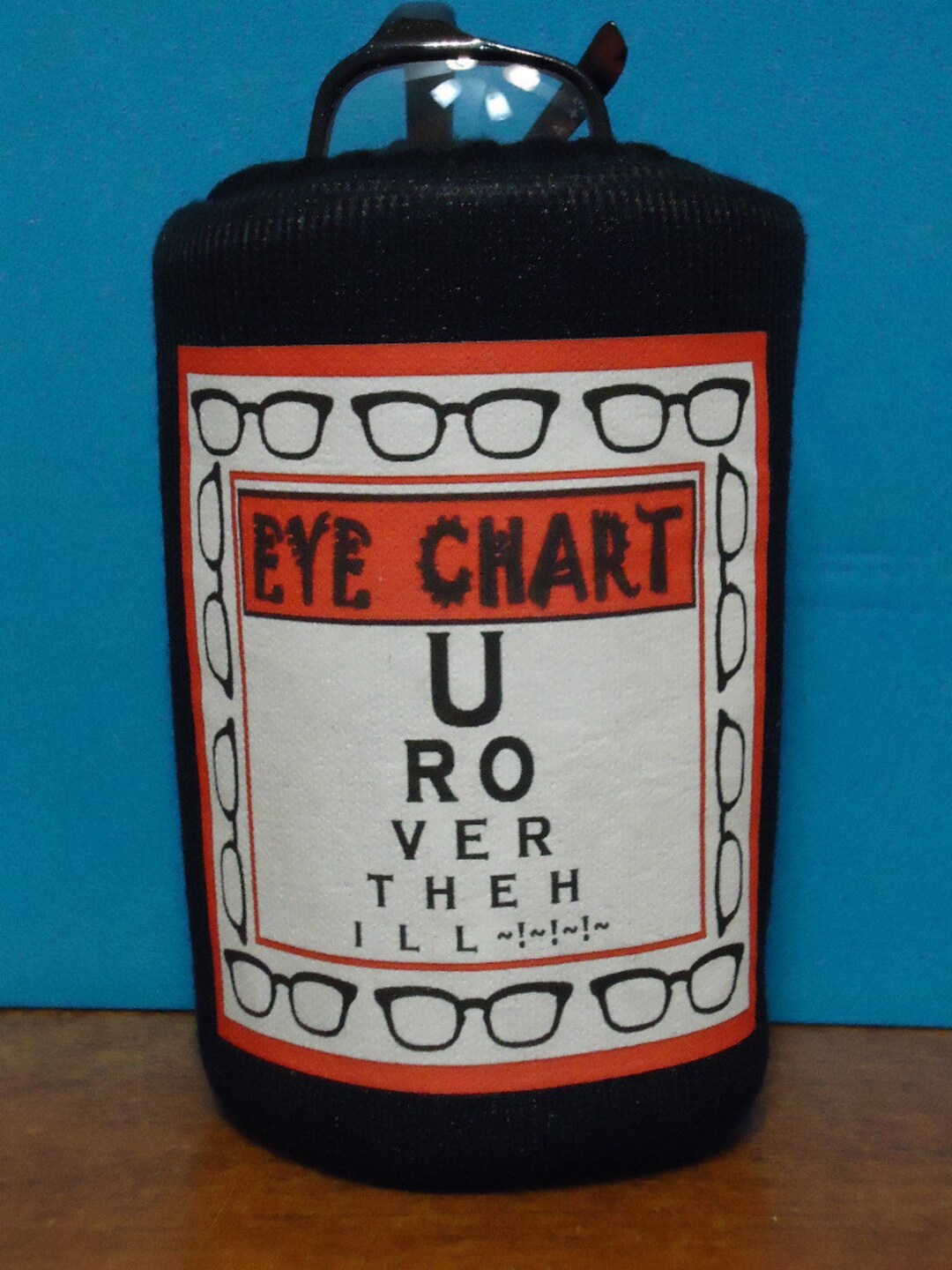 Eye Chart Over the Hill Fabric Eyeglass Case Holder Eyeglasses Great ...