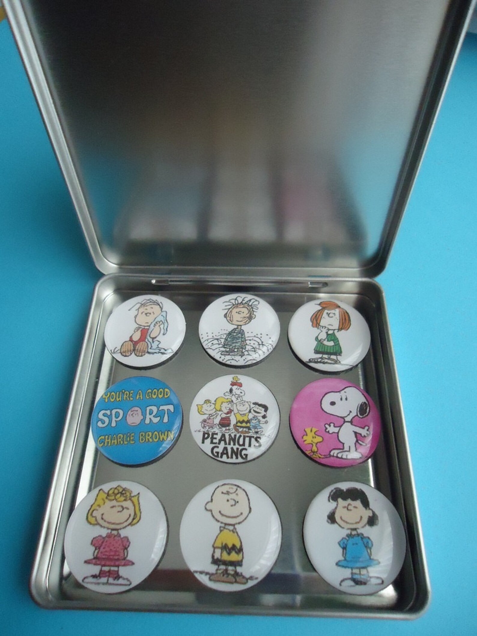 Peanuts 9 1 Frig Magnets Charlie Brown Magnets Charlie - Etsy