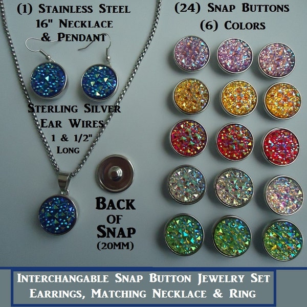 Snap Button Earrings - Etsy