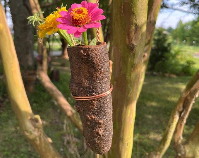 Natural Hanging Planter, Outdoor or Indoor Planter, Kentucky Creek Rock ...