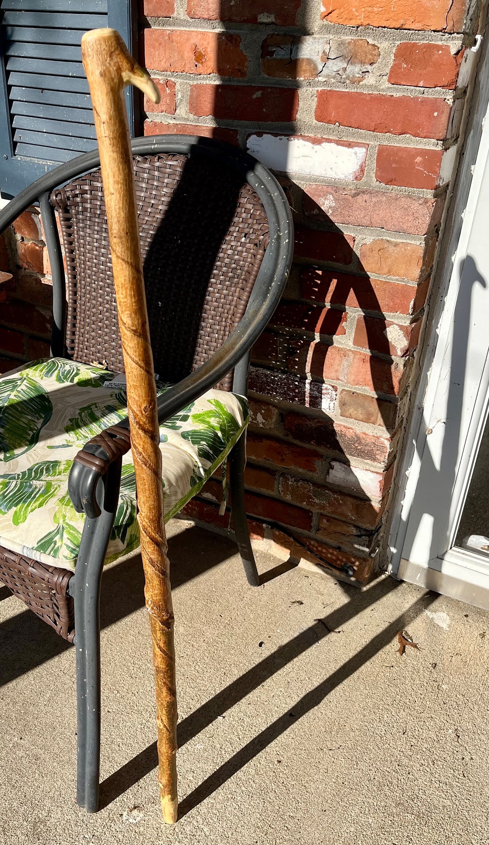 Twisted Ash Wood Staff, Walking Stick, Walking Cane, Hiking Stick ...