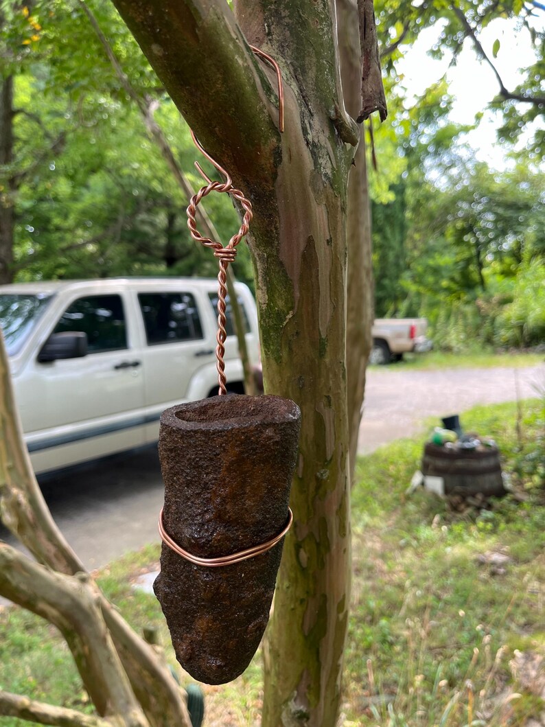 Natural Hanging Planter, Outdoor or Indoor Planter, Kentucky Creek Rock ...