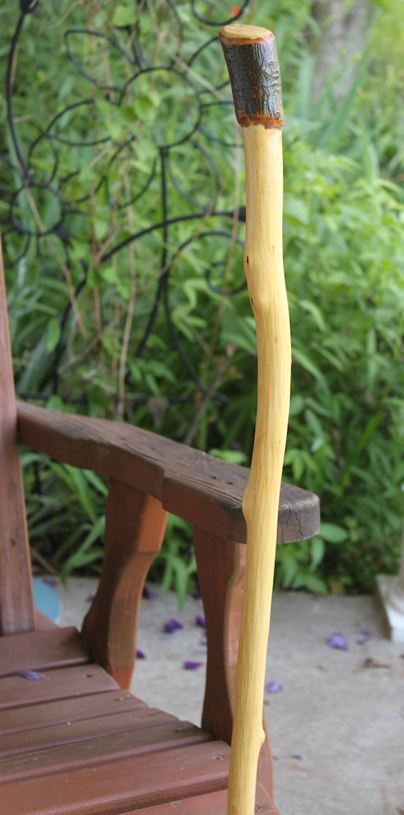 Handcrafted Hickory Wood Walking Stick Hiking Stick Staff | Etsy