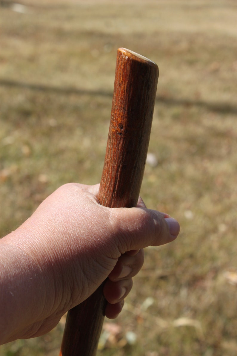 Seasoned Hickory Wood Staff Walking Stick Hiking Stick - Etsy