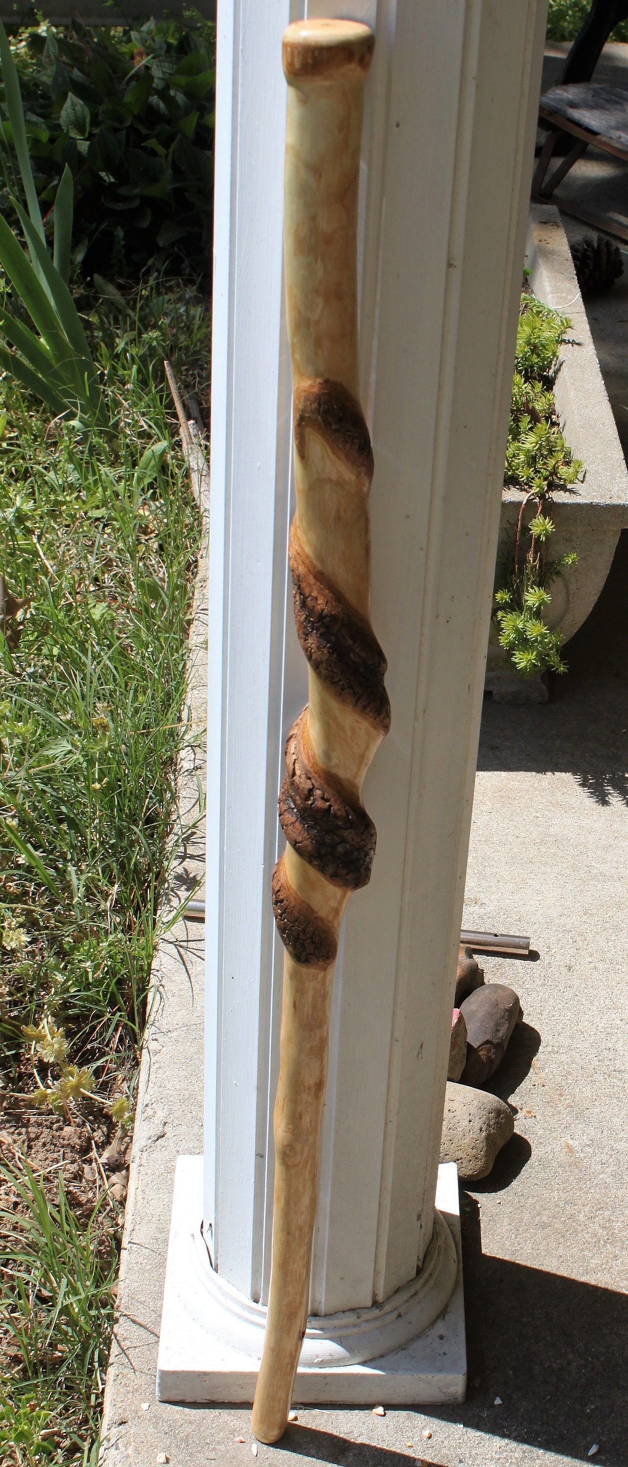 Twisted Ash Wood Cane Walking Stick Gentleman's Cane | Etsy