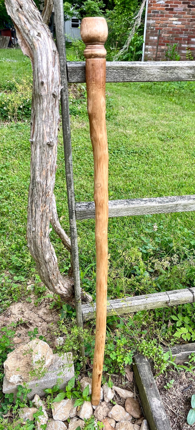 Ash Wood Cane Knob Handle, Walking Stick, Gentleman's Cane, Trekking ...