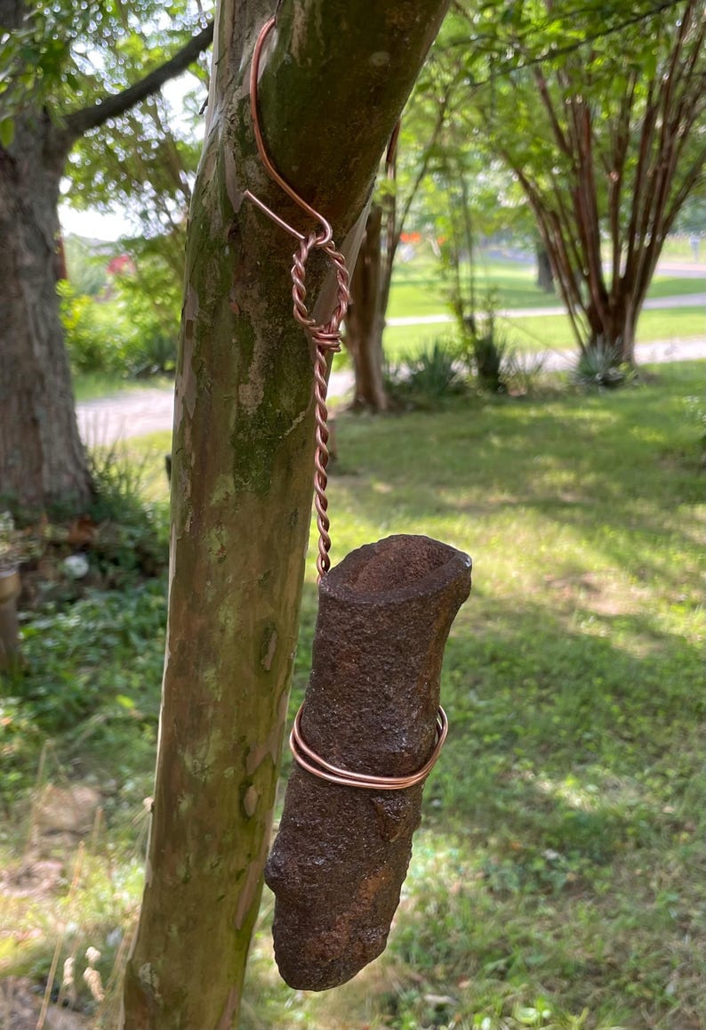 Natural Hanging Planter, Outdoor or Indoor Planter, Kentucky Creek Rock ...