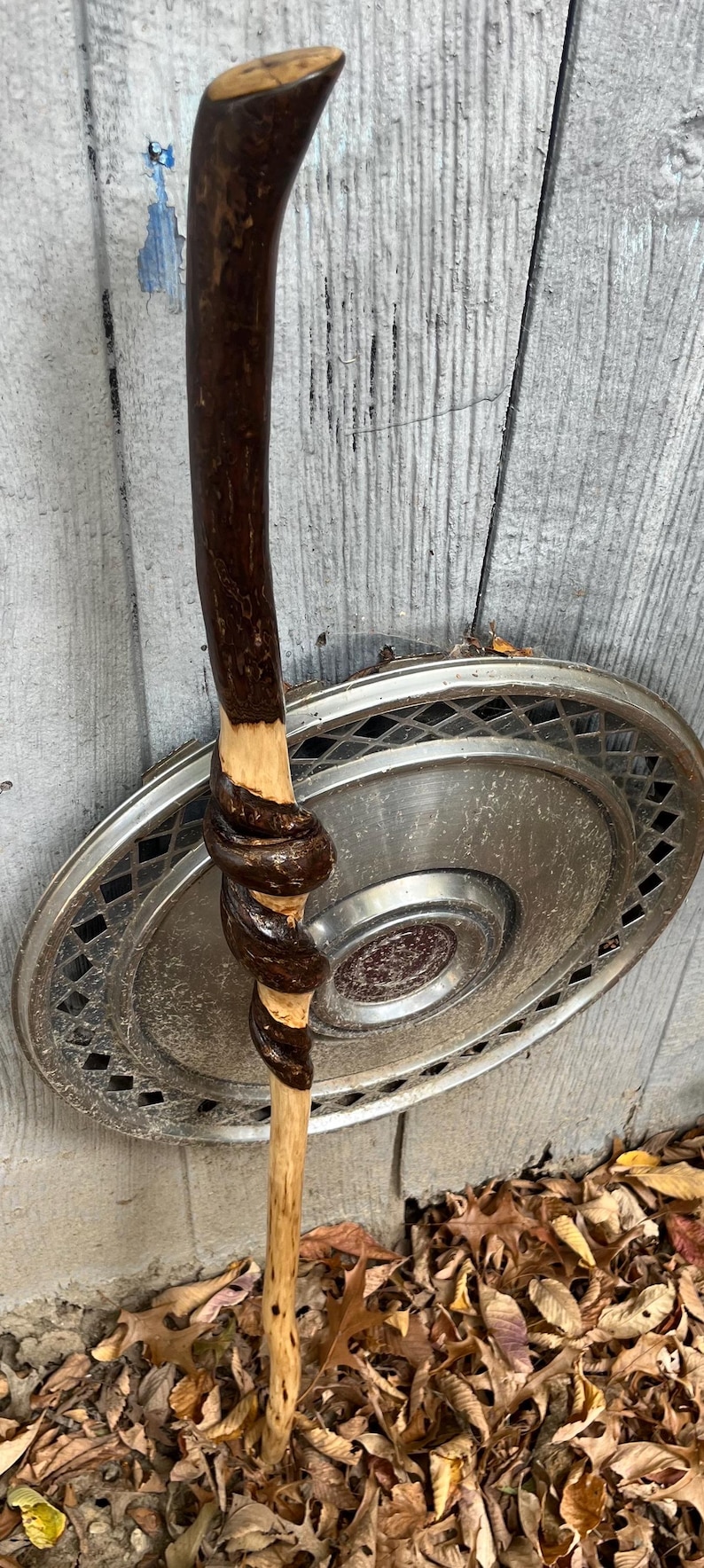 Twisted Hard Wood Cane, Walking Stick, Gentleman's Cane, Trekking Pole ...