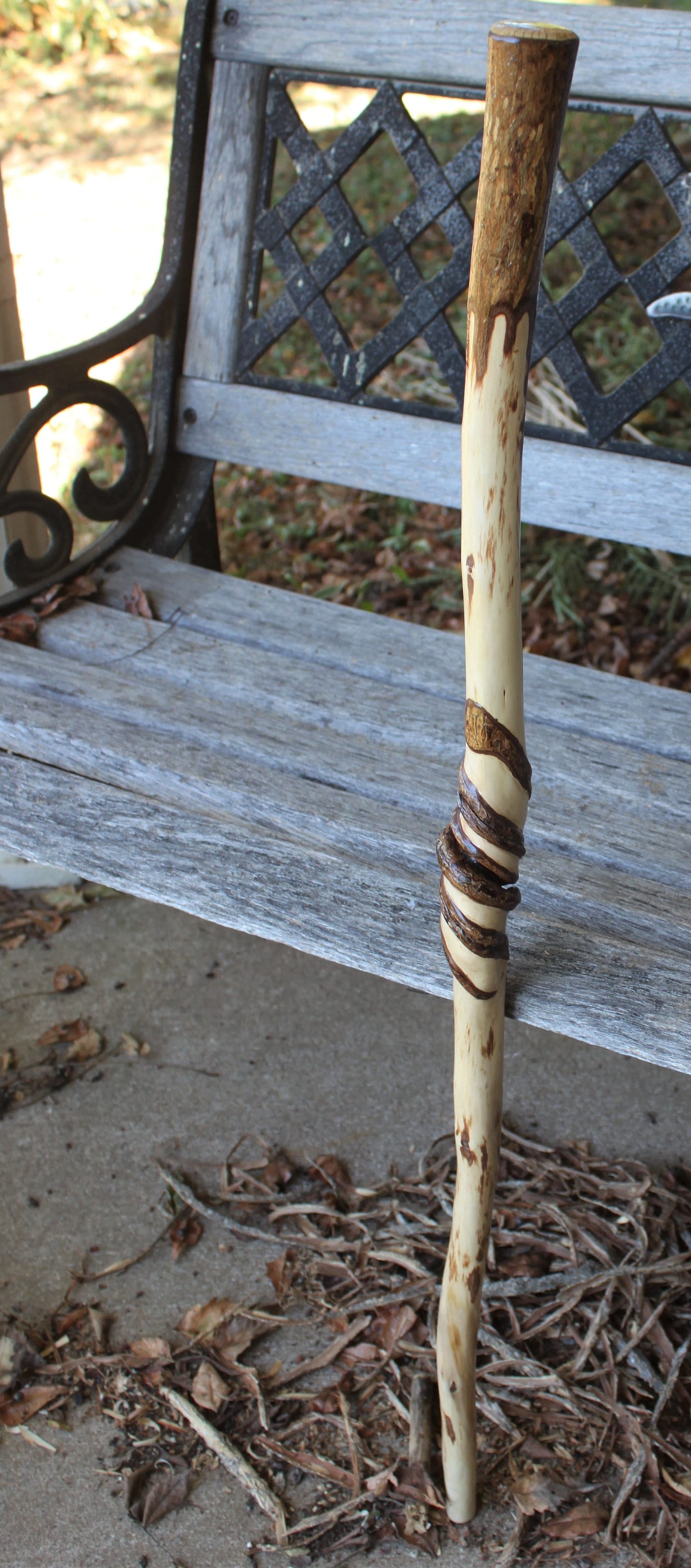 Twisted Sweet Gum Wood Cane, Walking Stick, Hiking Stick, Trekking Pole ...