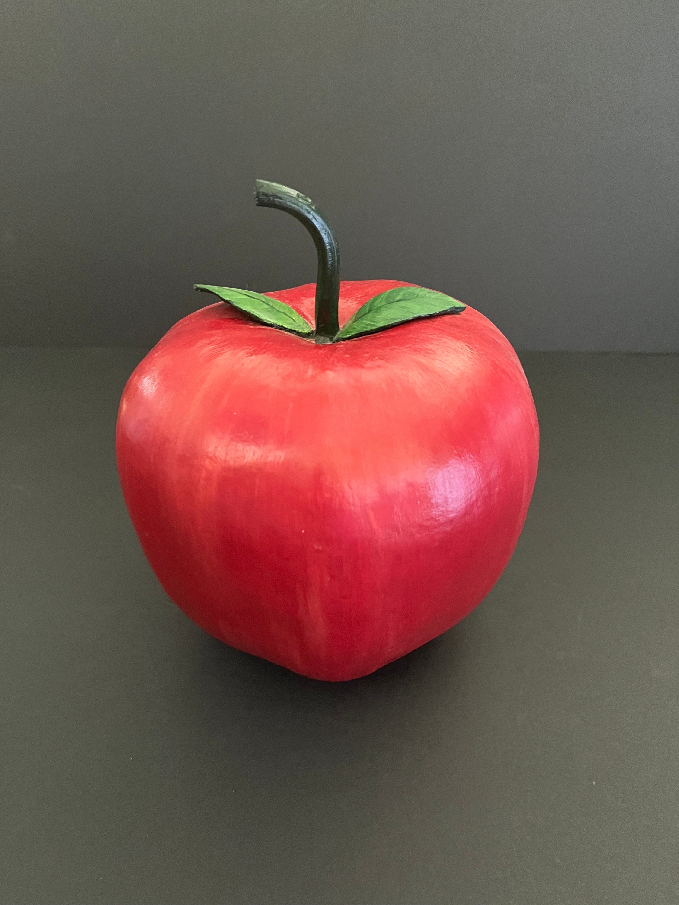 Apple Gourd, Gourd Art, Decorative Gourd, Red Apple, Summer Fall Decor ...