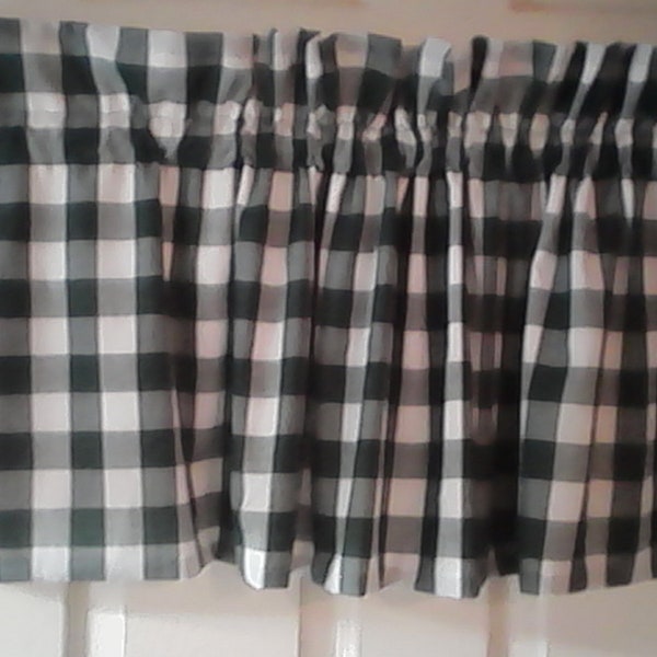 Buffalo Check Valance - Etsy