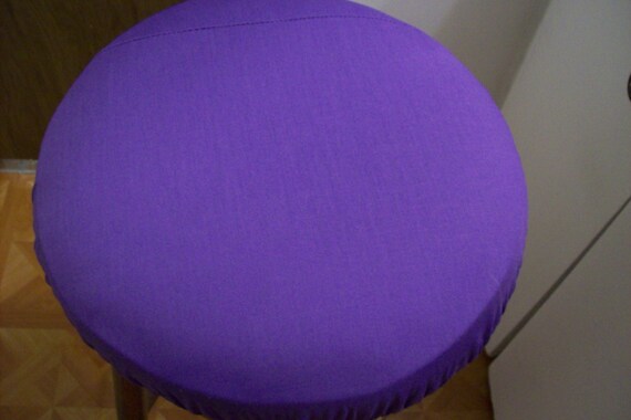 Purple Bar Stool Cover for Round Bar Stools | Etsy