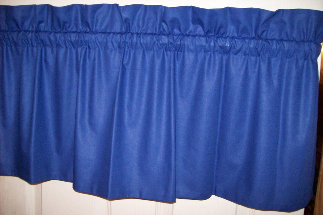 Royal Blue Valance 96" Wide X 15" Long Unlined - Etsy