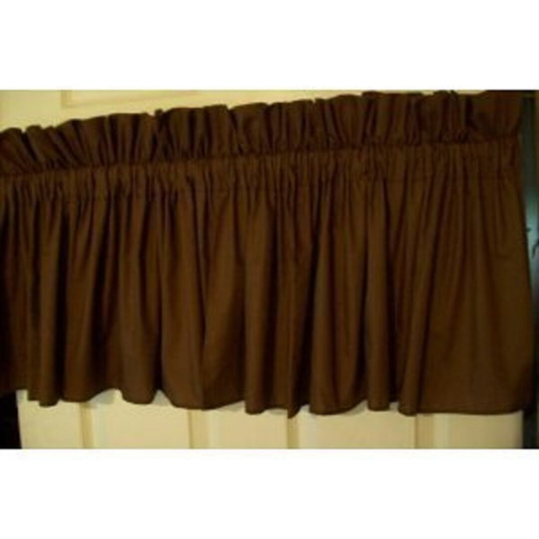Brown Valance 84" Wide X 15" Long - Etsy