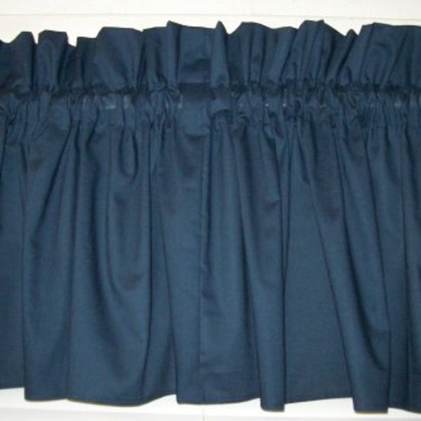 Navy Blue Valance - Etsy