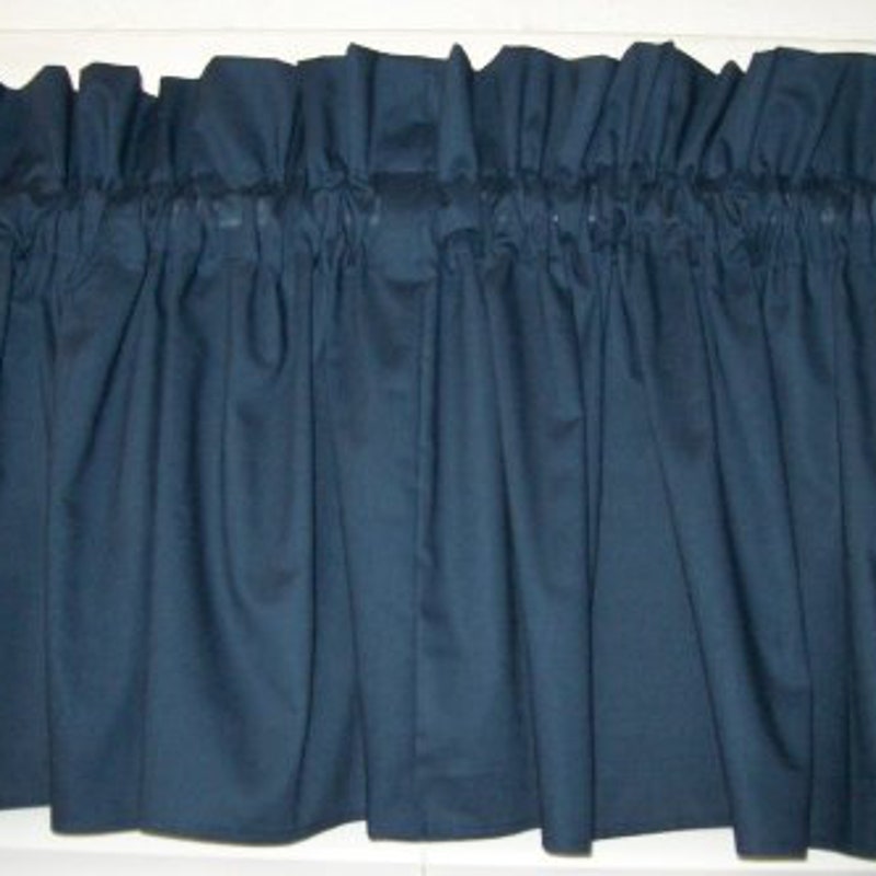 Navy Blue Valance - Etsy