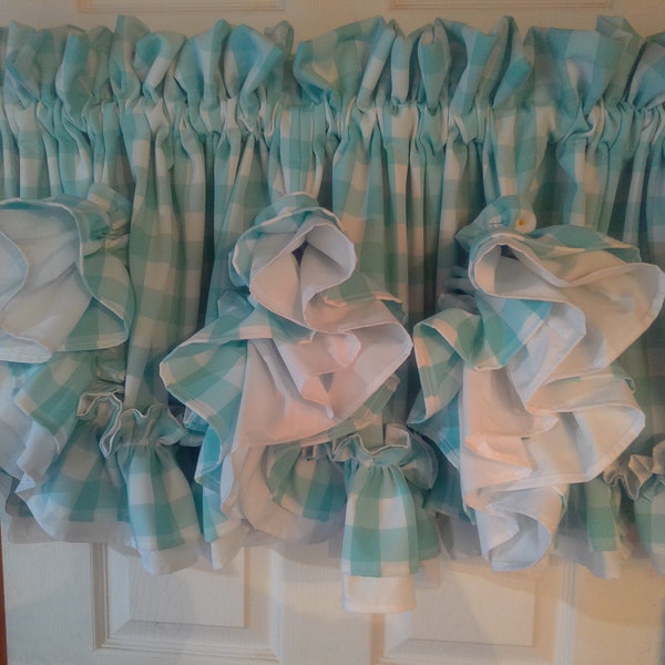 Buffalo Check Valance - Etsy