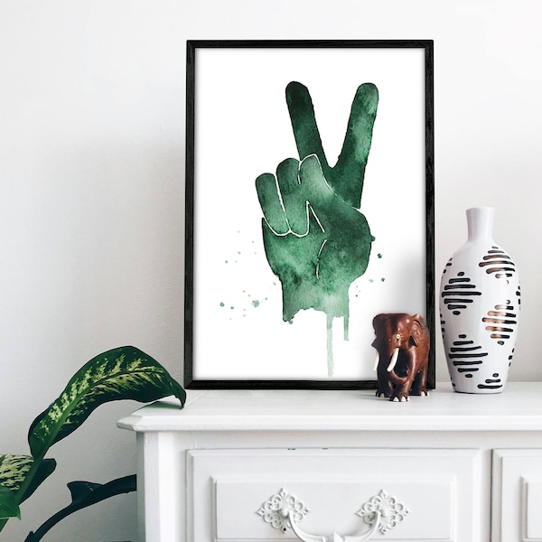 Peace Sign Poster - Etsy