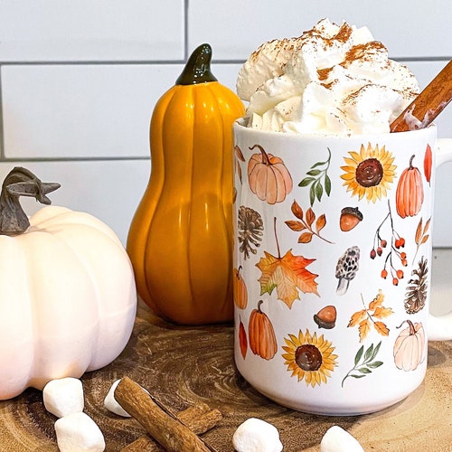 Fall Nature Mug Fall Coffee Mug Fall Decor 15 Oz Mug - Etsy