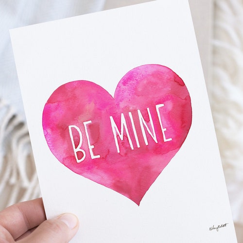 DIGITAL DOWNLOAD Be Mine Printable Valentines Day - Etsy