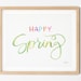 DIGITAL DOWNLOAD Happy Spring Printable, Spring Sign, Pastel Home Decor ...