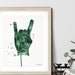 Rock on Sign Print, Watercolor Painting, Rock Poster, Boho Decor, Rock ...