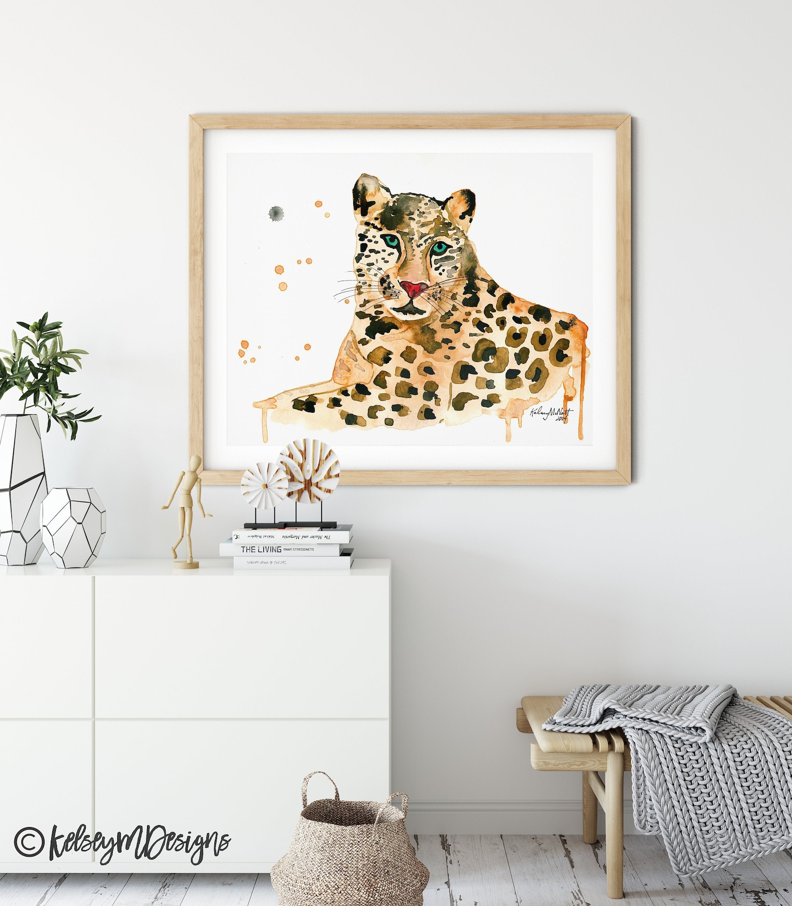 Leopard Print Big Cat Art Animal Poster Safari Wall Decor - Etsy