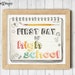 First Day of Fourth Grade Printable Sign, First Day of School Sign, 4th ...