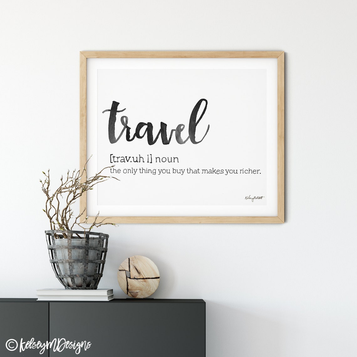 Travel Definition Print Wall Art Prints Quote Print | Etsy