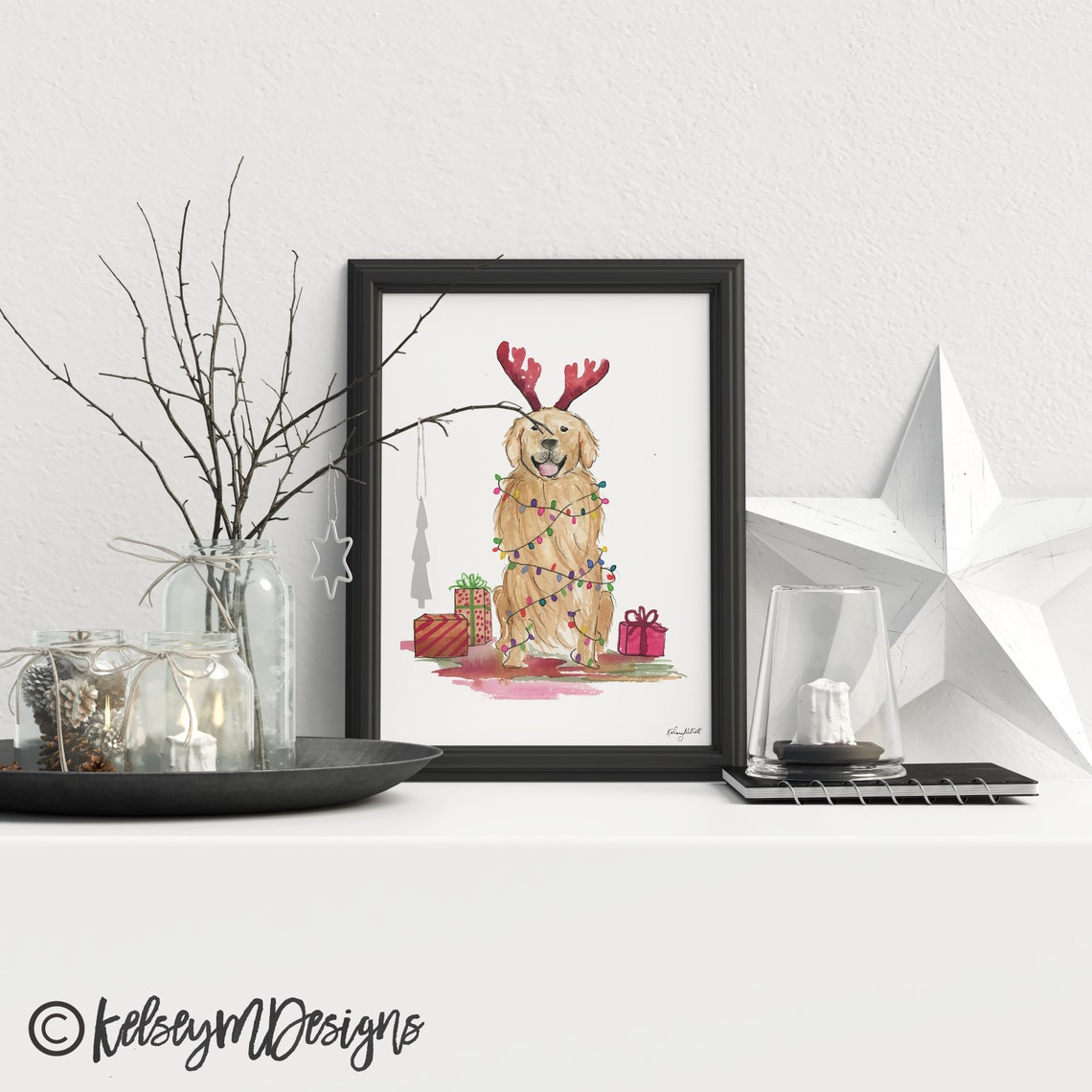 DIGITAL DOWNLOAD Christmas Dog Printable Happy Howlidays | Etsy