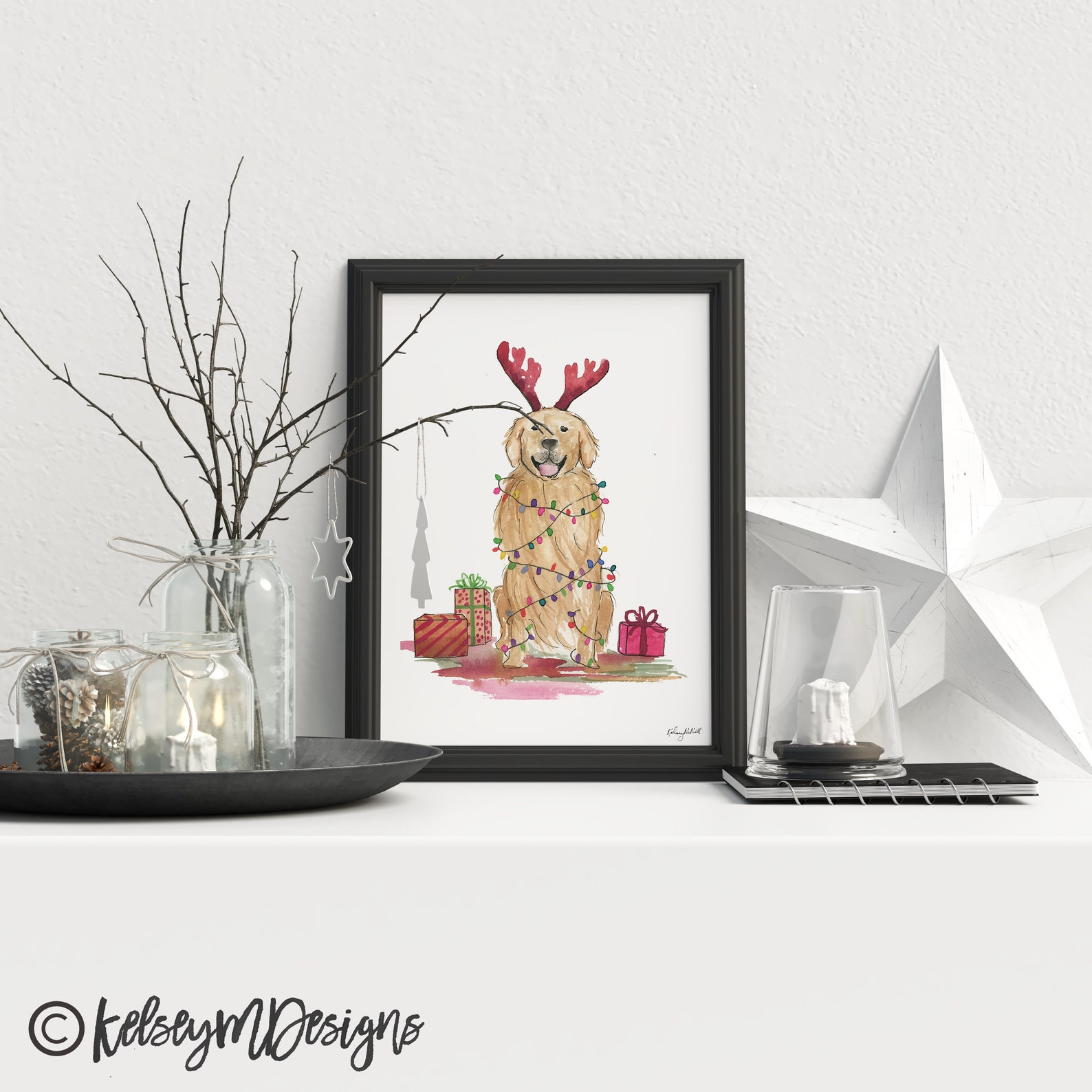 DIGITAL DOWNLOAD Christmas Dog Printable Happy Howlidays - Etsy