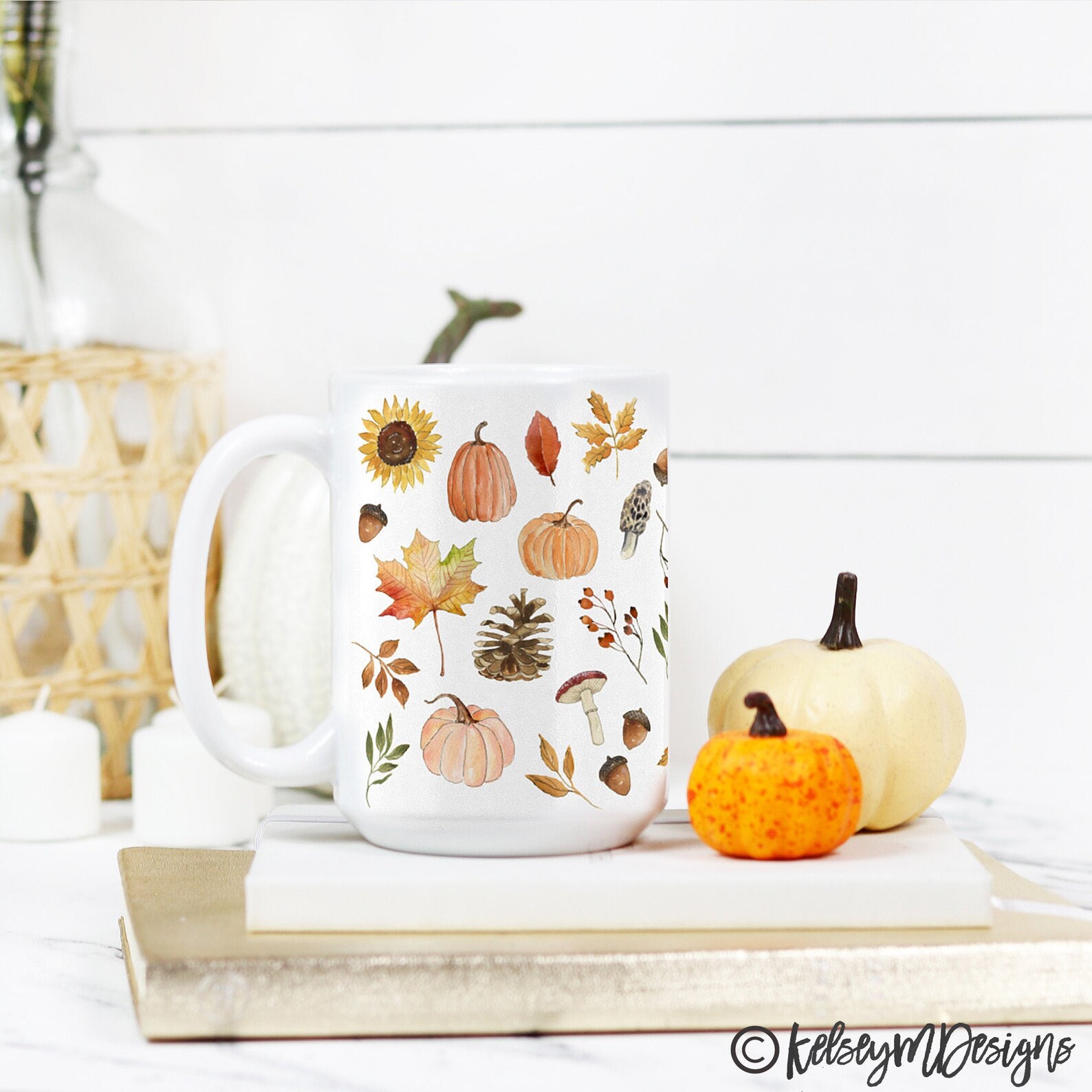 Fall Nature Mug Fall Coffee Mug Fall Decor 15 Oz Mug - Etsy