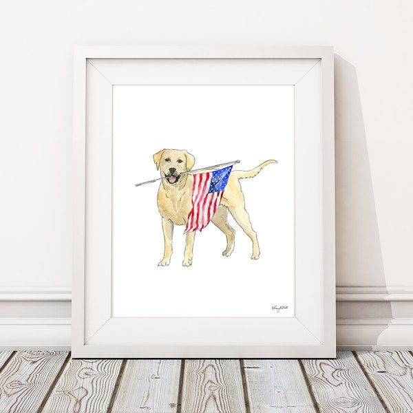 Yellow Lab Painting - Etsy