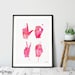 Love Sign Language Print, ASL Love Art, Valentines Day Art Print ...