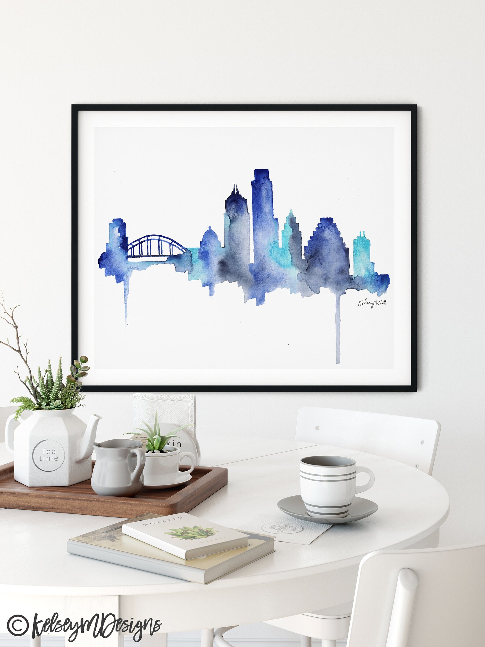 Austin Texas Skyline Print, Austin Cityscape, Texas Skyline Painting ...