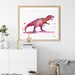 Tyrannosaurus Rex Print, Dinosaur Art, T-rex Watercolor Painting ...