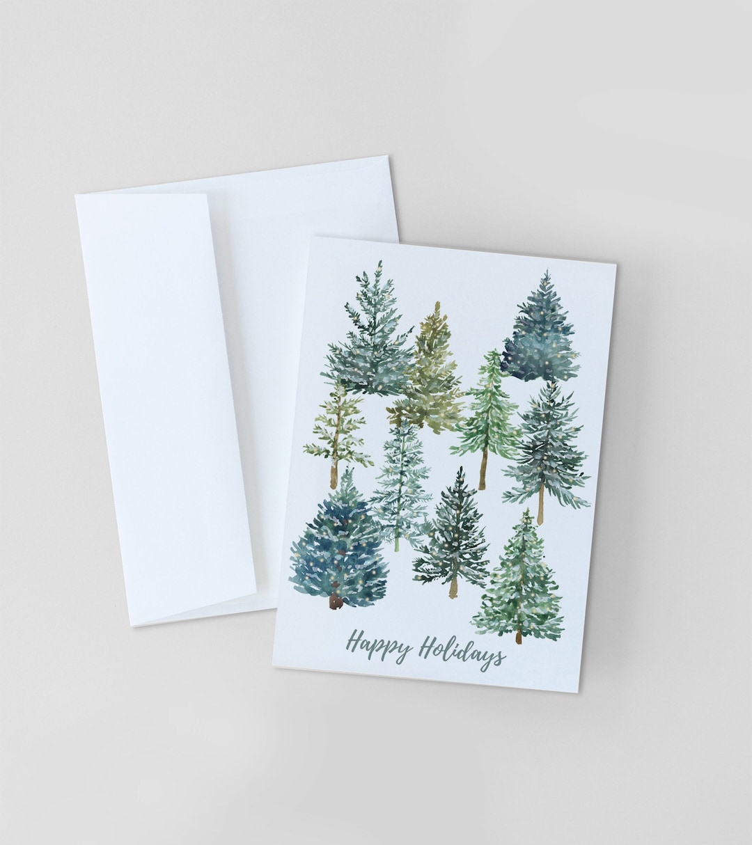 CHRISTMAS CARDS, Happy Holidays Greeting Card, Merry Christmas ...