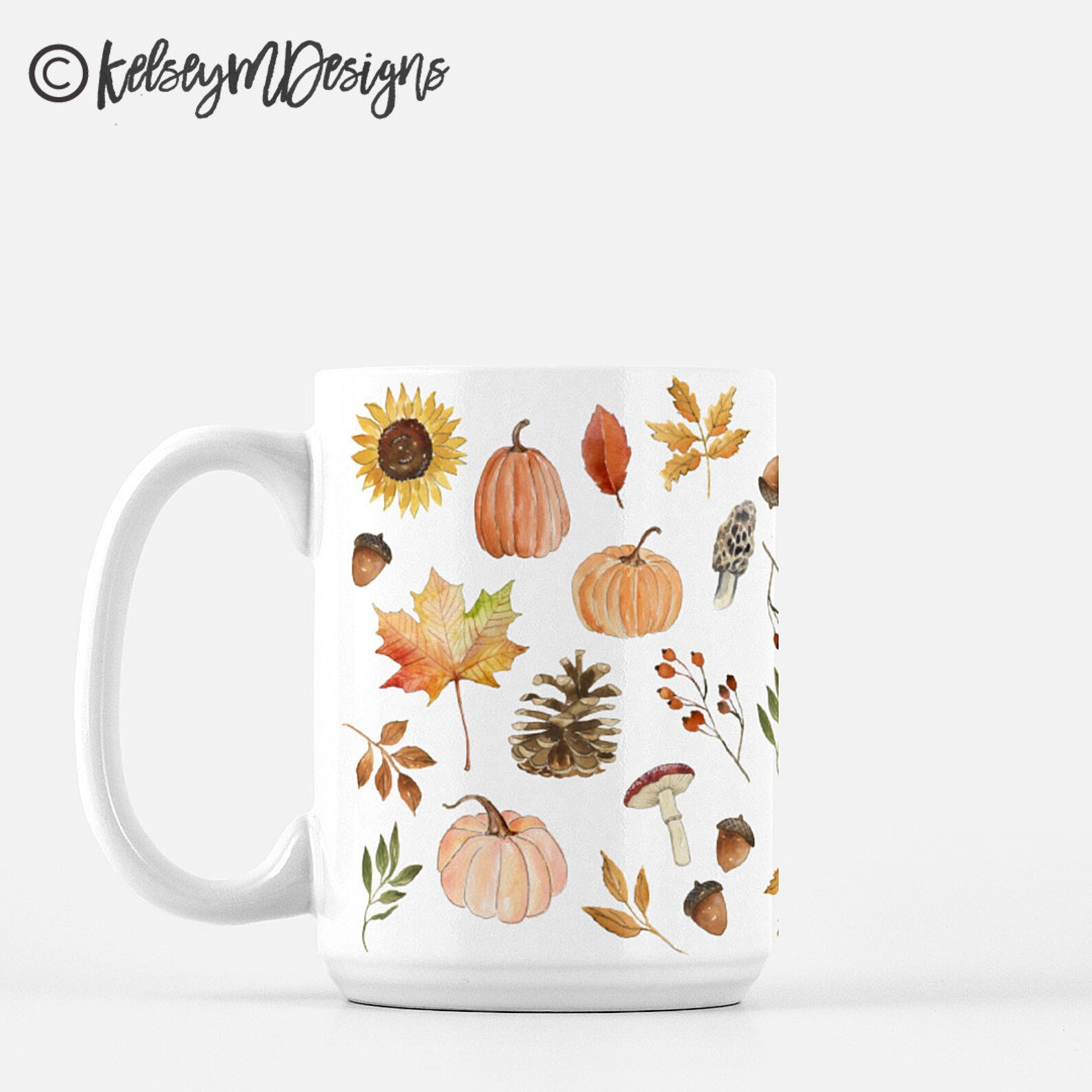 Fall Nature Mug Fall Coffee Mug Fall Decor 15 Oz Mug - Etsy