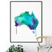 Australia Map Watercolor Print, Watercolor Map Art, Australia Map ...