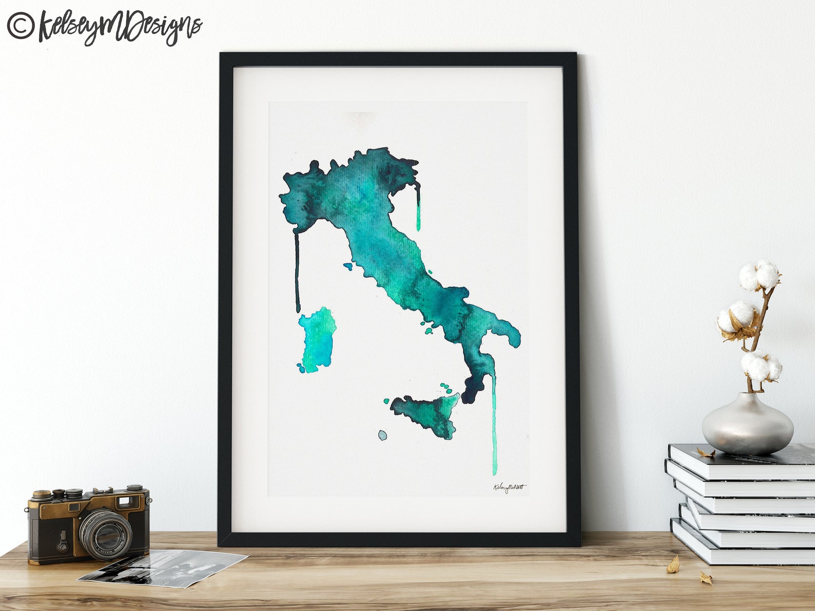 Italy Map, Watercolor Print, Italy Map Poster, Wall Art, Italy Map ...