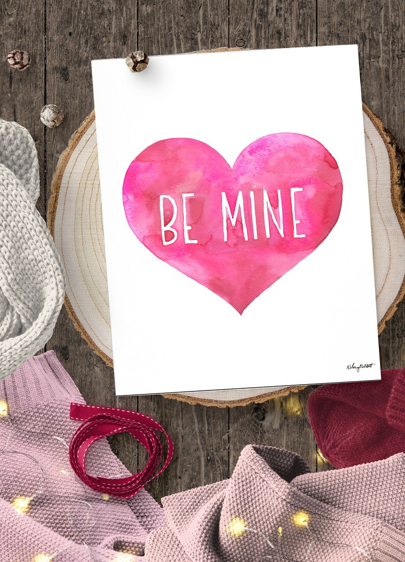 DIGITAL DOWNLOAD Be Mine Printable Valentines Day - Etsy