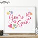 You're so Sweet Quote Print, Valentines Day Print, Love Wall Art ...