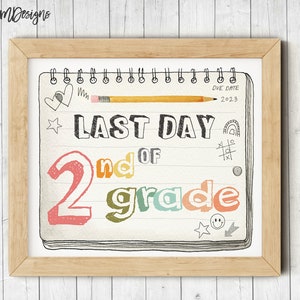 First Day of Second Grade Printable Sign First Day of School - Etsy