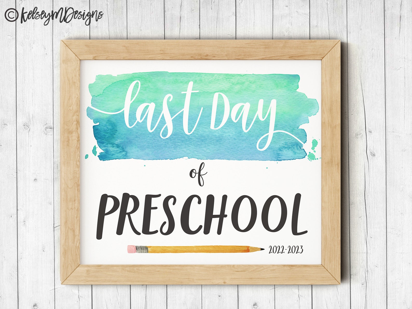 First Day of Preschool Printable Sign First Day of School - Etsy