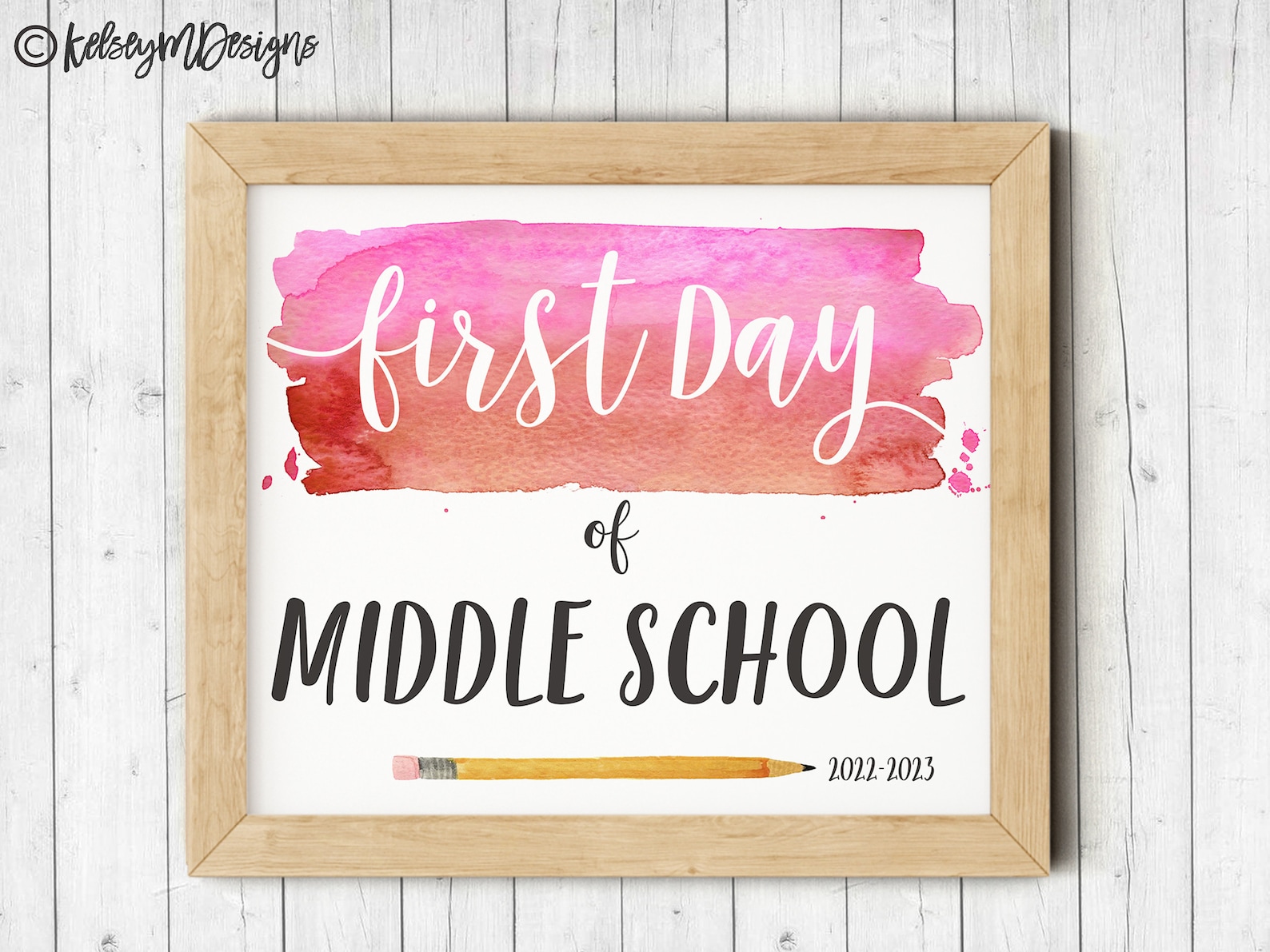 First Day of Middle School Printable Sign First Day of School - Etsy
