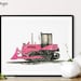 Set of 3 Pink Construction Vehicle Prints, Kids Gallery Wall Art, Girl ...