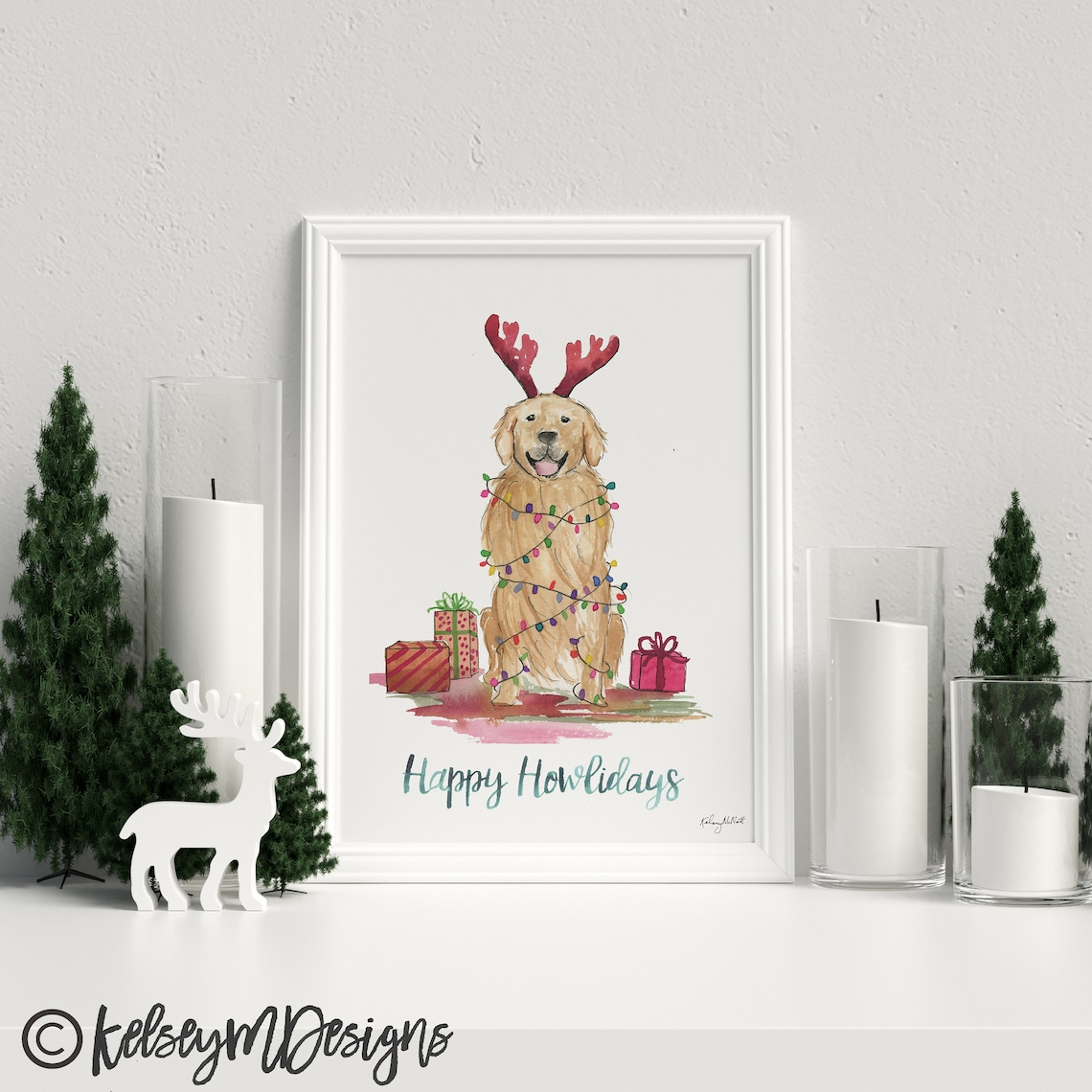 DIGITAL DOWNLOAD Christmas Dog Printable Happy Howlidays | Etsy